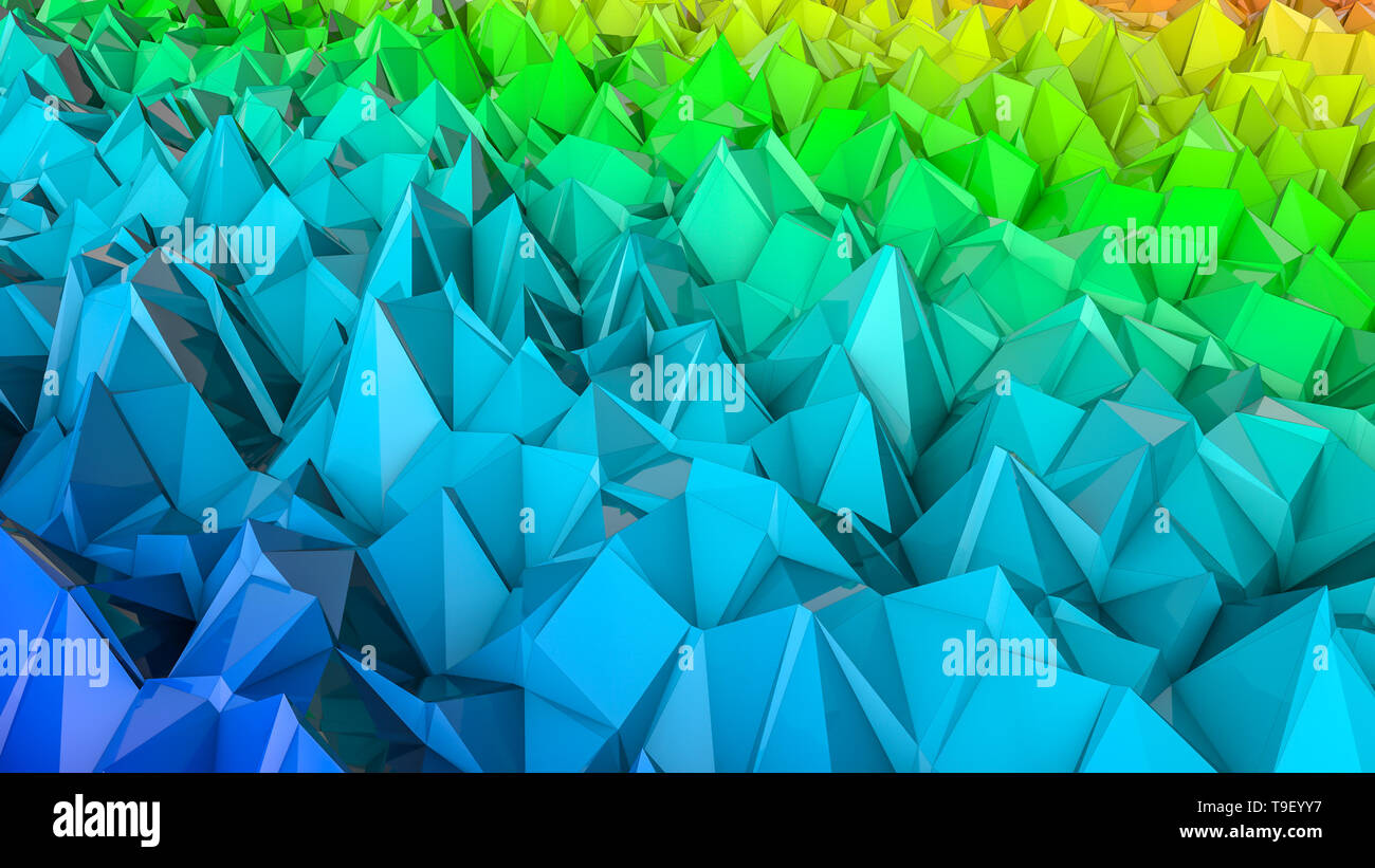 three-dimensional plane of iridescent color. 3d render Stock Photo - Alamy