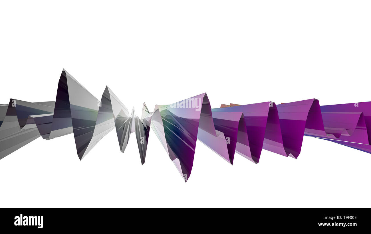 three-dimensional plane of iridescent color. 3d render Stock Photo - Alamy