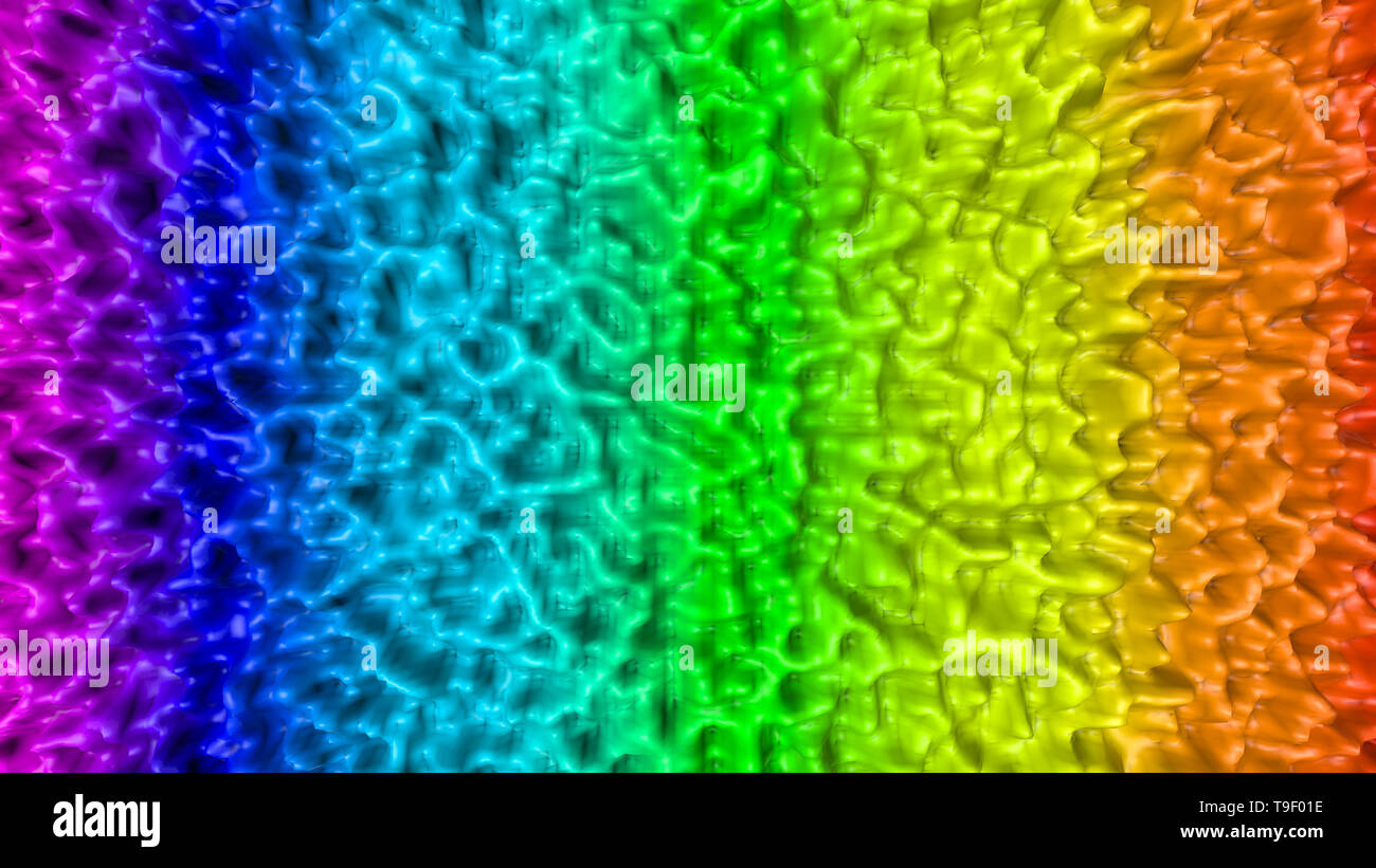 three-dimensional plane of iridescent color. 3d render Stock Photo - Alamy