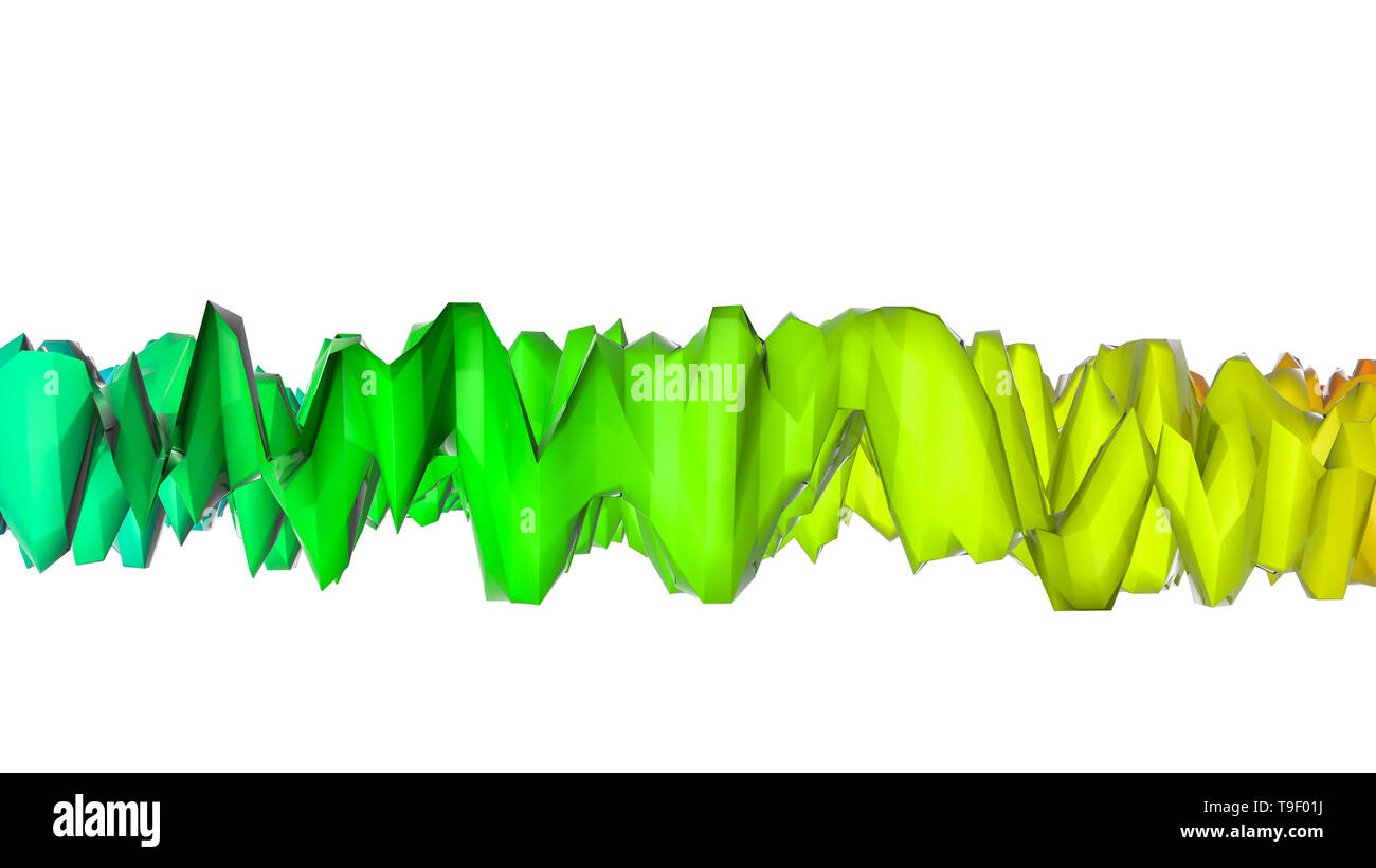 three-dimensional plane of iridescent color. 3d render Stock Photo - Alamy