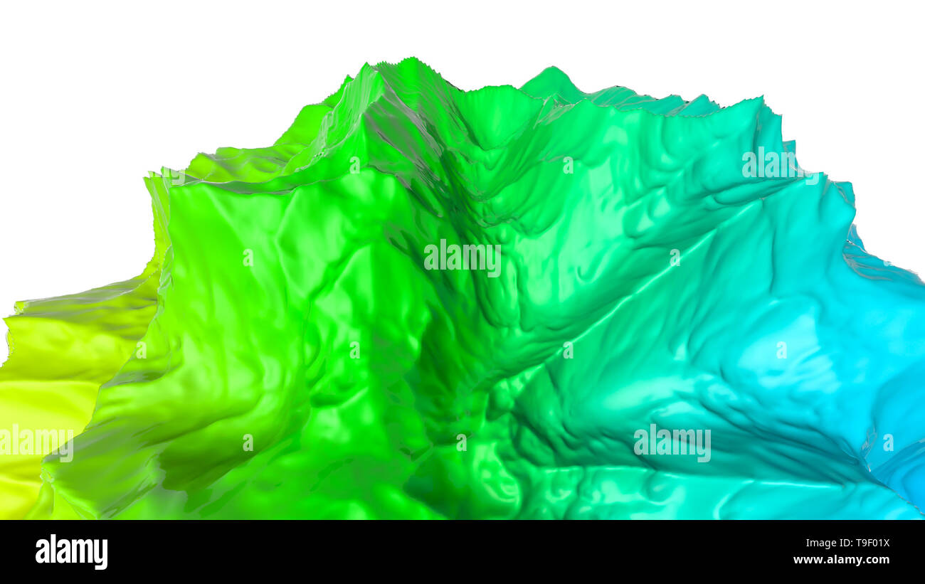 three-dimensional plane of iridescent color. 3d render Stock Photo - Alamy