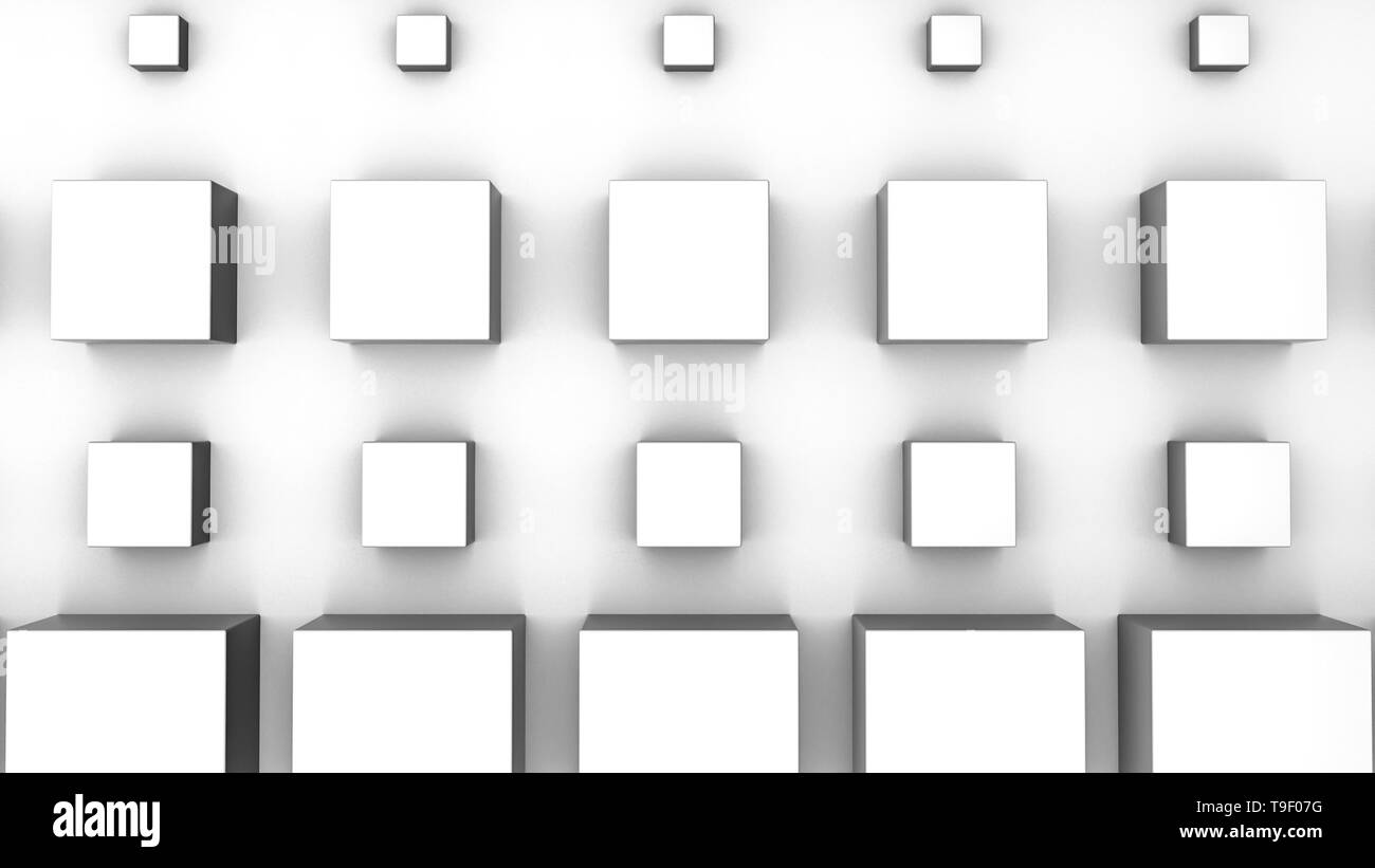 Bright cubes abstract background. 3d render Stock Photo - Alamy