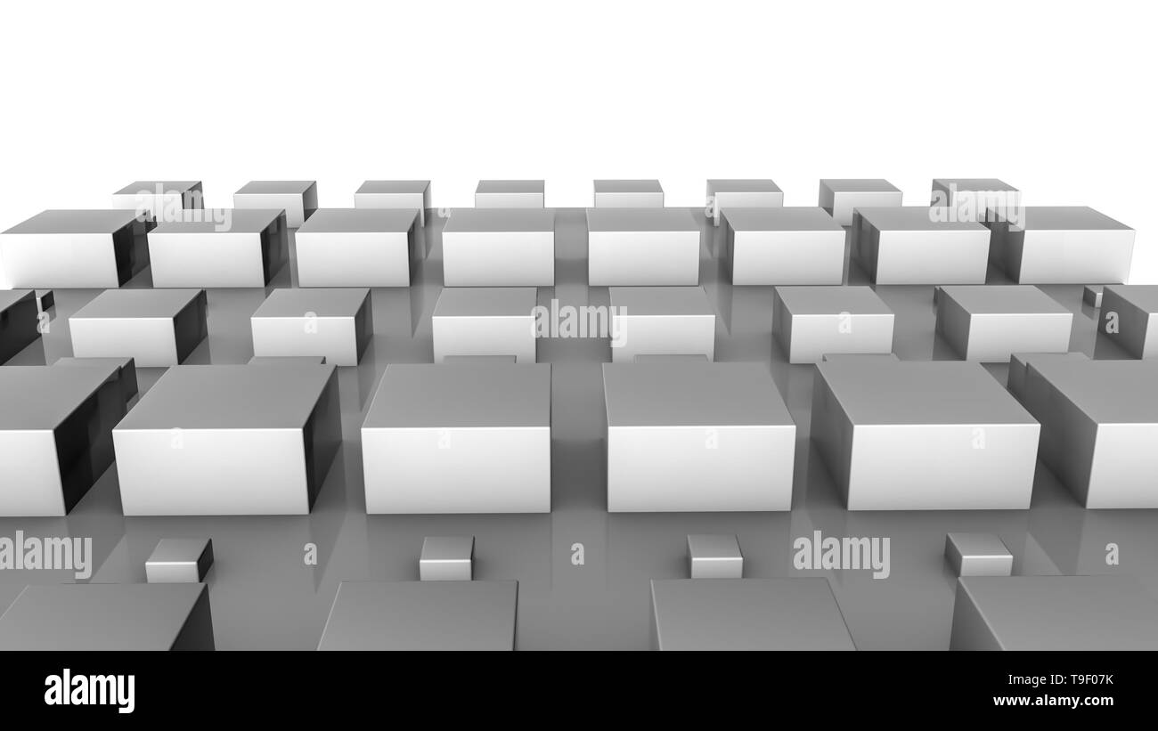 Bright cubes abstract background. 3d render Stock Photo - Alamy