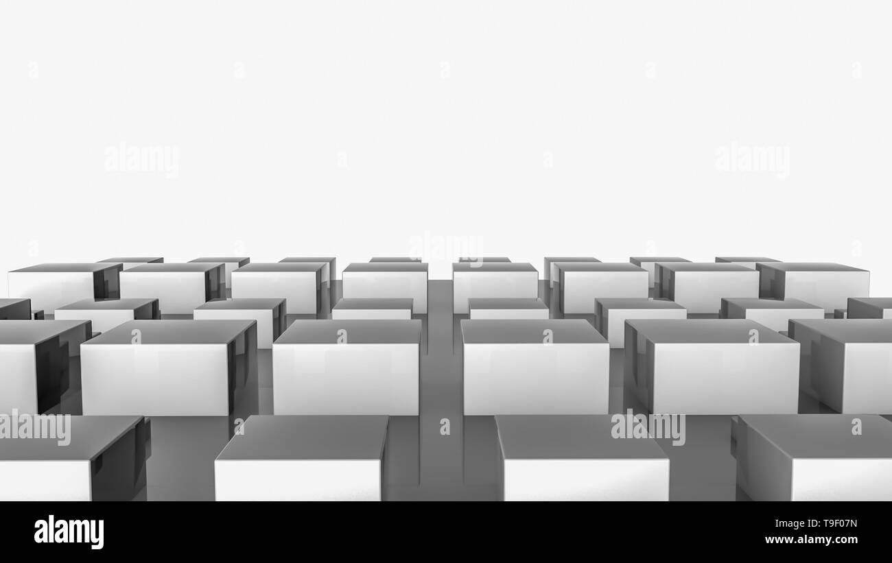 Bright cubes abstract background. 3d render Stock Photo - Alamy