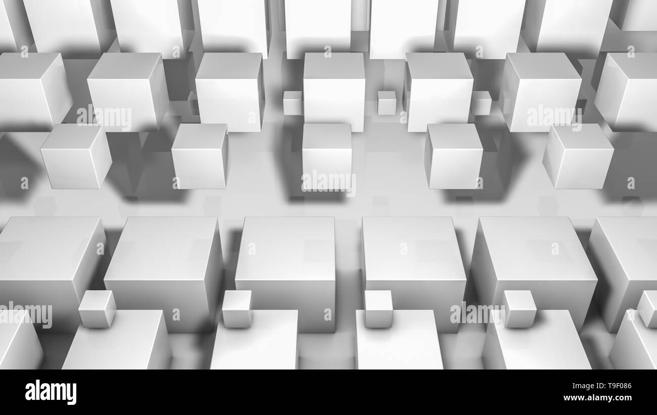 Bright cubes abstract background. 3d render Stock Photo - Alamy