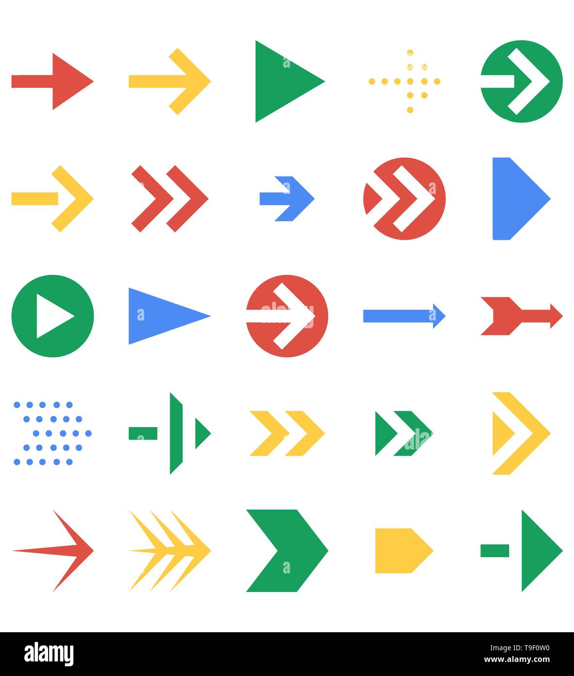 Arrow Direction Design Vector Logo Icon Set or Illustration. Editable ...