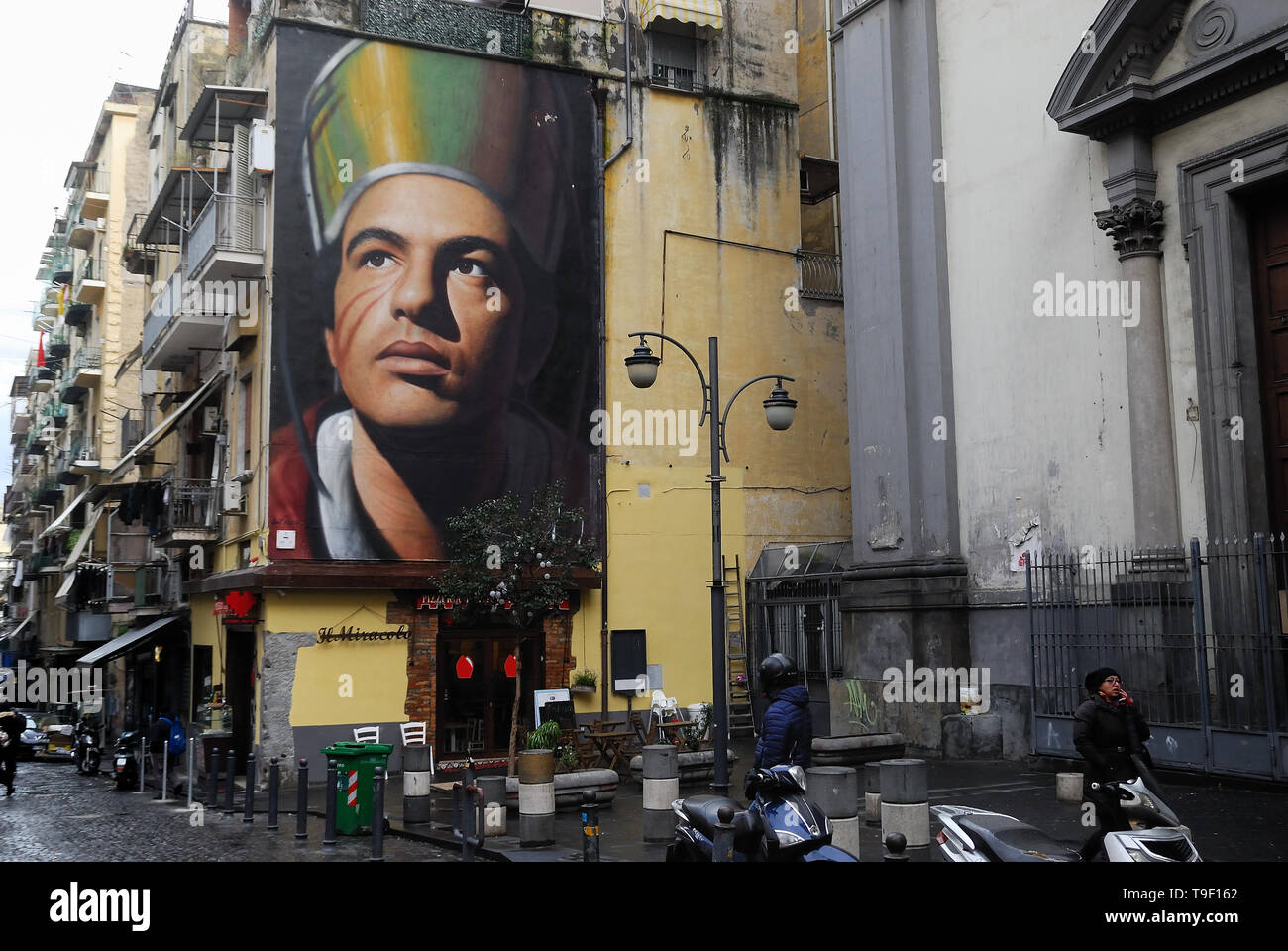 Jorit Agoch, 28, is Neapolitan street artist of international renown ...