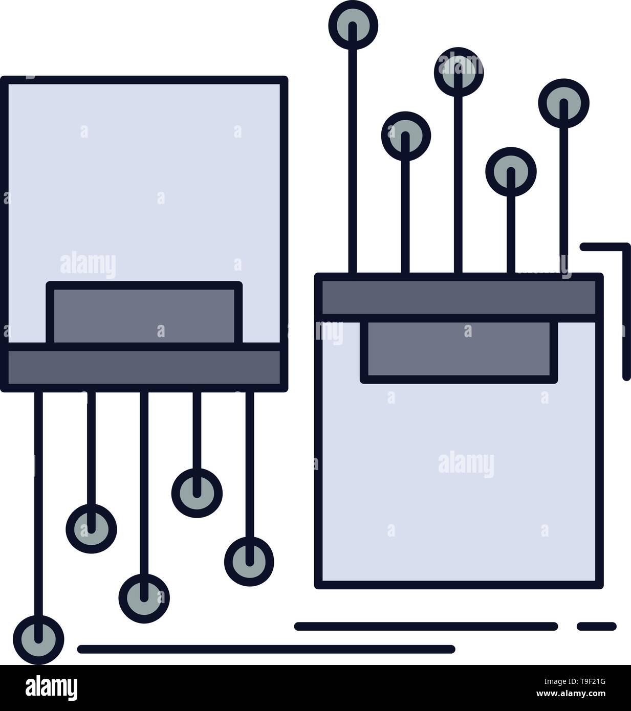 Fiber optic connector Stock Vector Images - Alamy