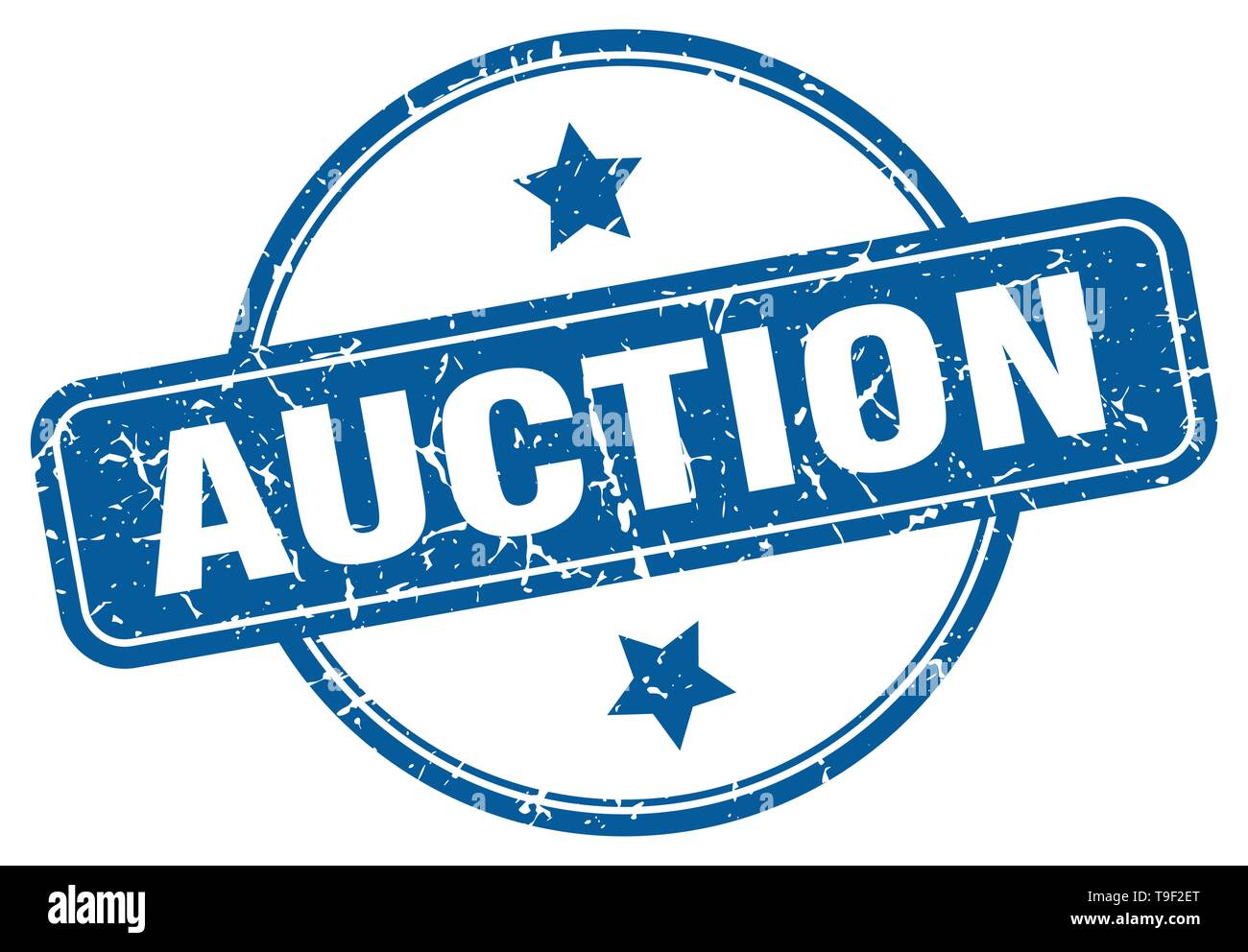 auction round grunge isolated stamp Stock Vector Image & Art - Alamy