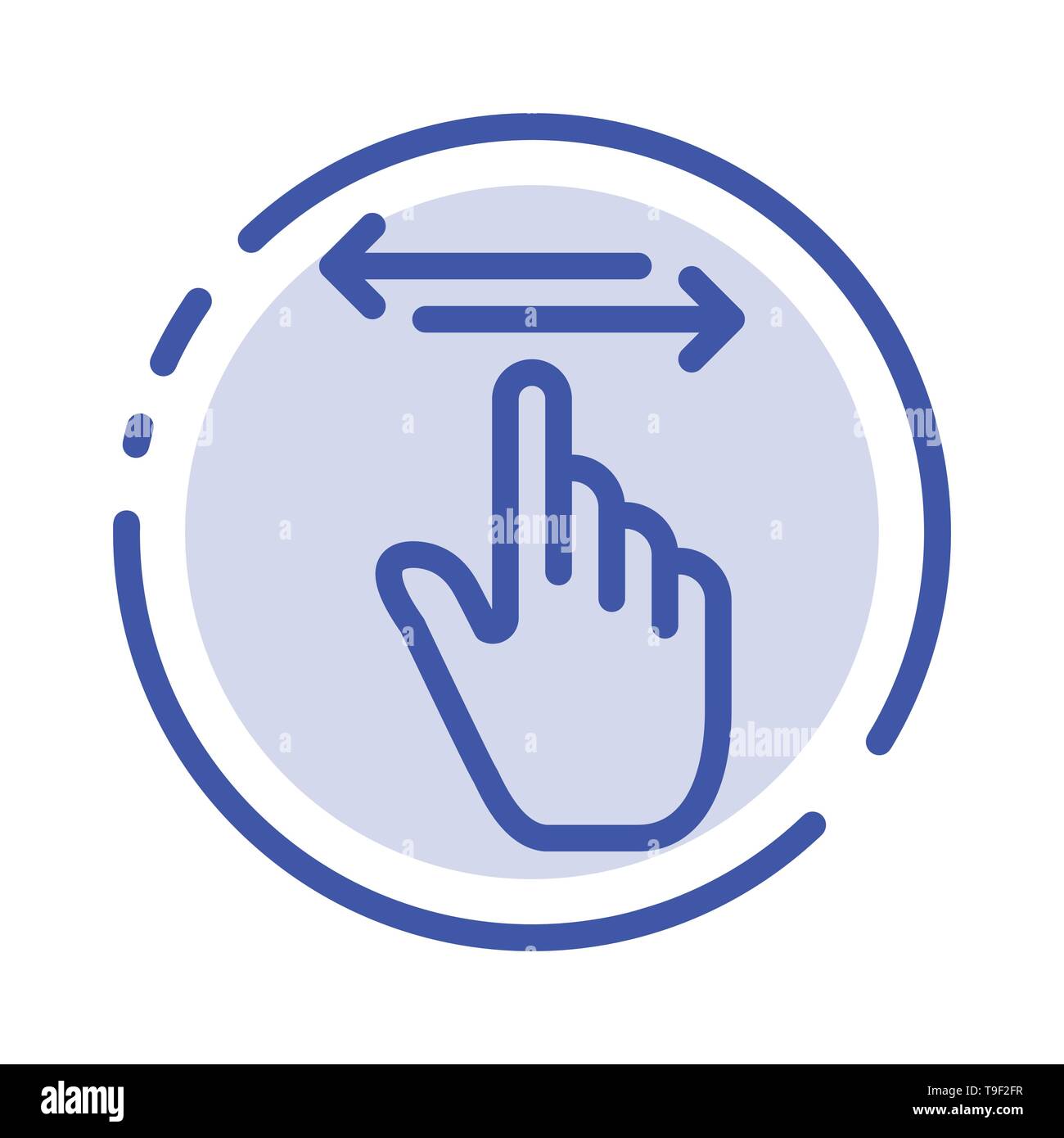 Hand with pointing finger left and right Stock Vector Images - Alamy