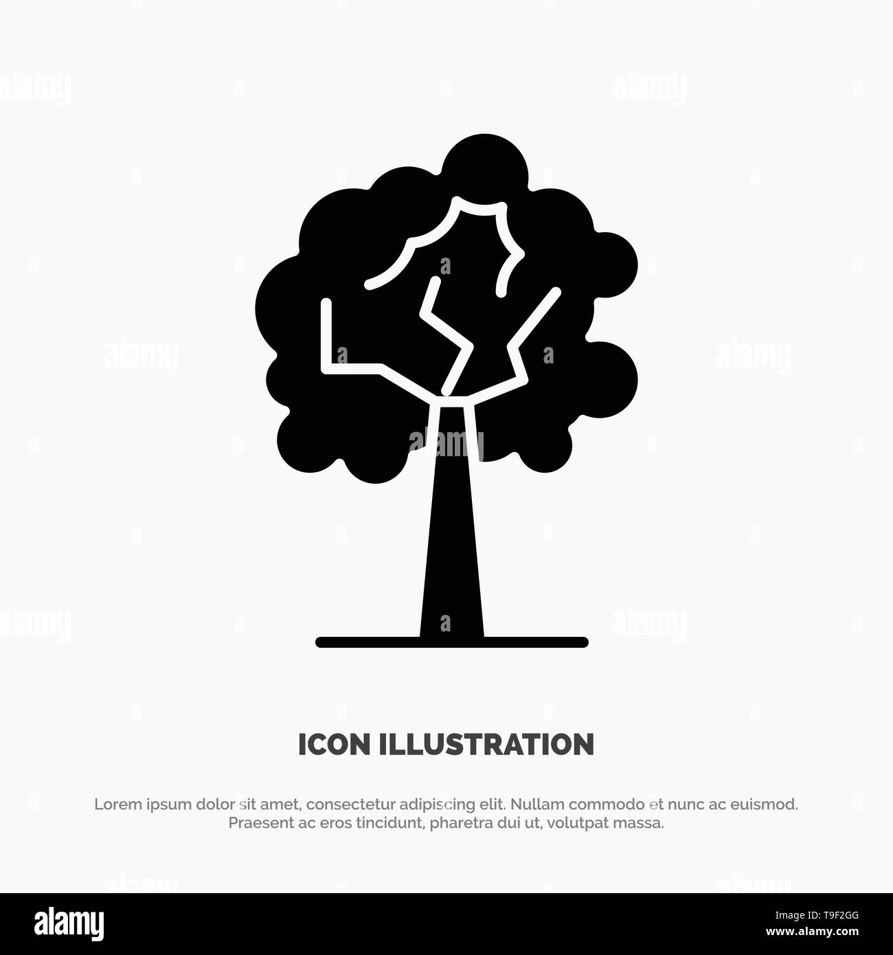 Solid tree Stock Vector Images - Alamy