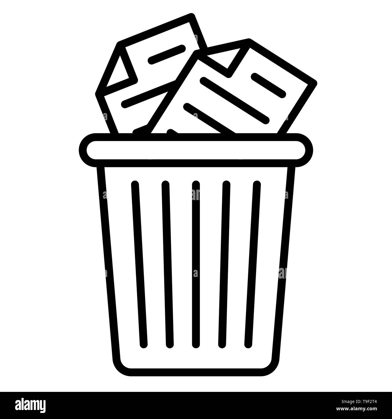 Computer recycle bin icon hi-res stock photography and images - Alamy
