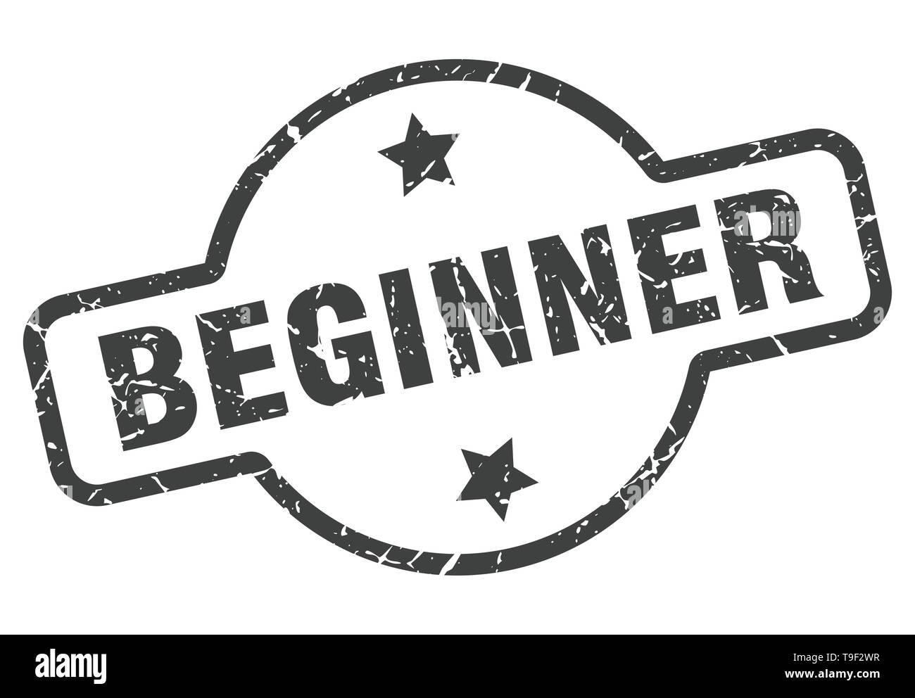beginner vintage round isolated stamp Stock Vector Image & Art - Alamy