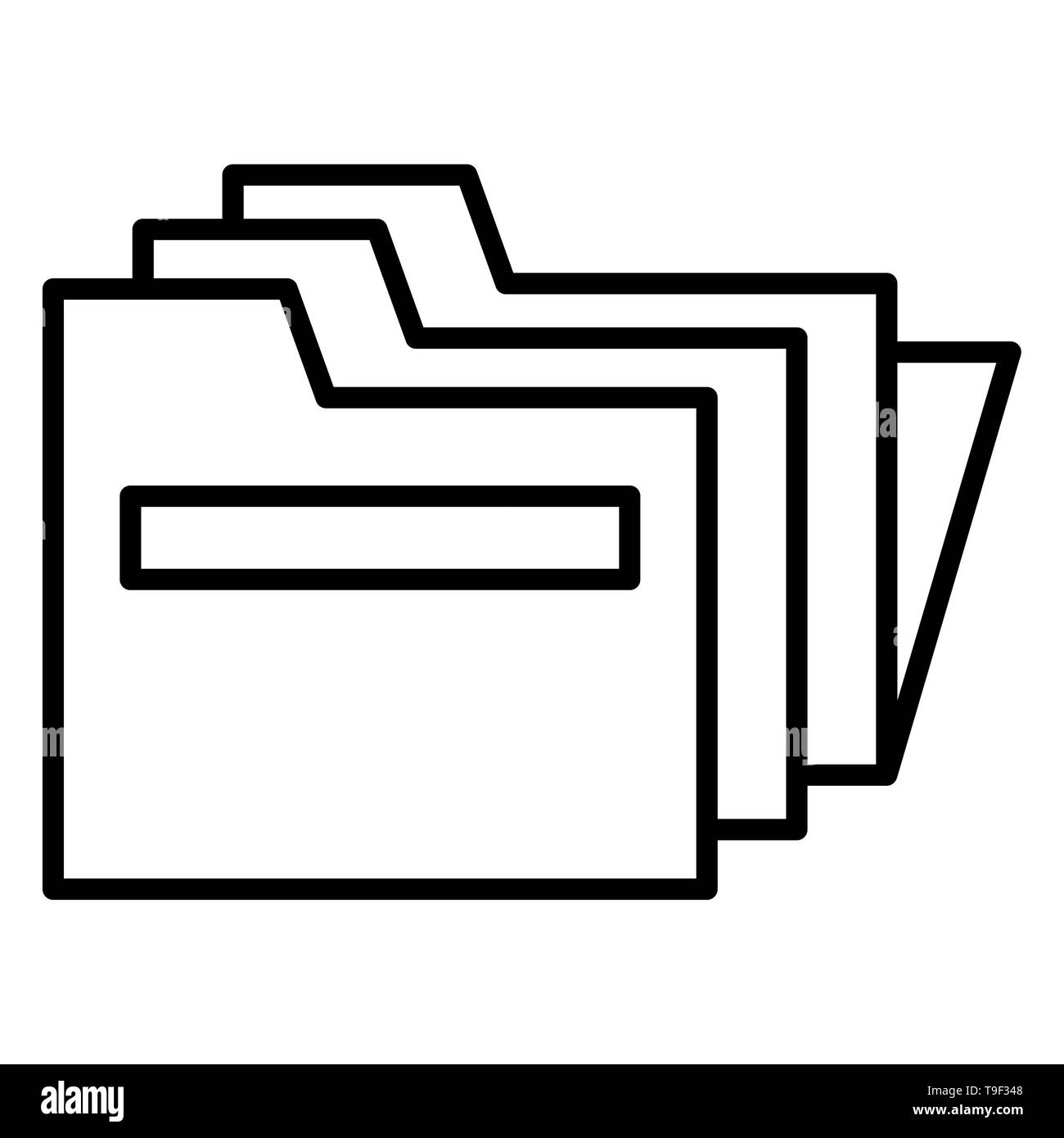Files Icon, Vector Illustration, Business Outline Stock Photo - Alamy