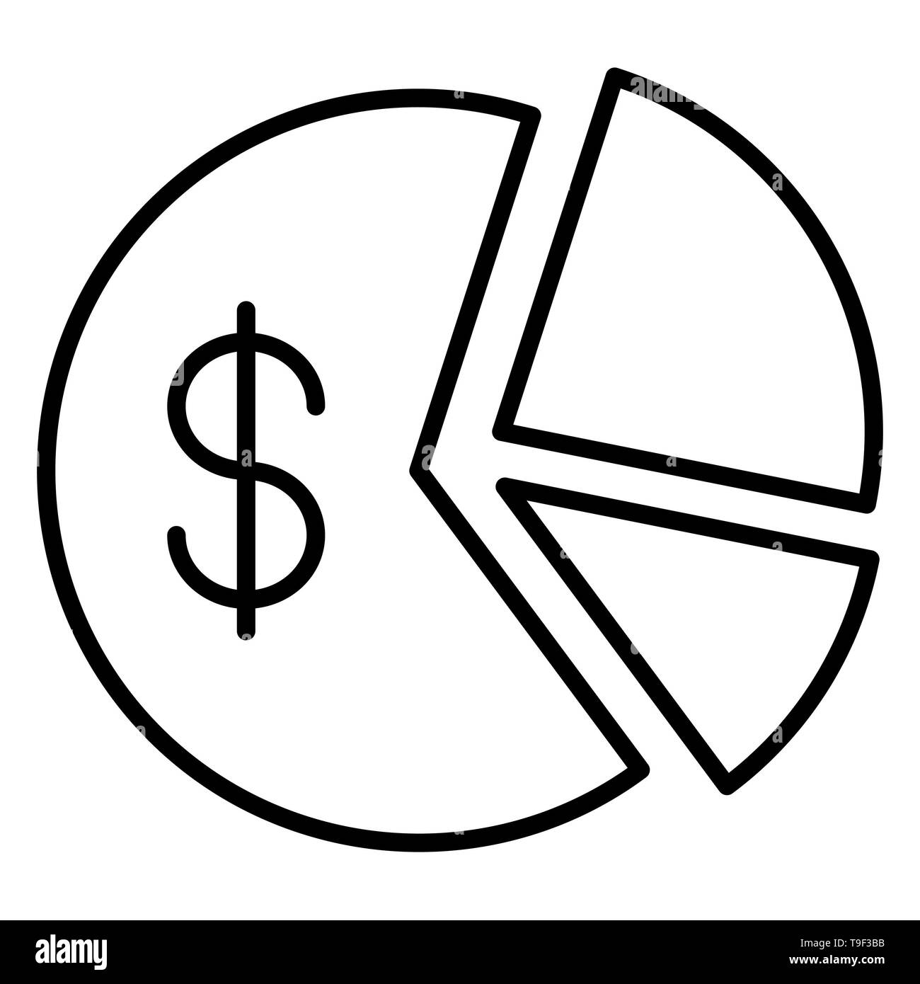 Shares Icon, Vector Illustration, Business Outline Stock Photo - Alamy