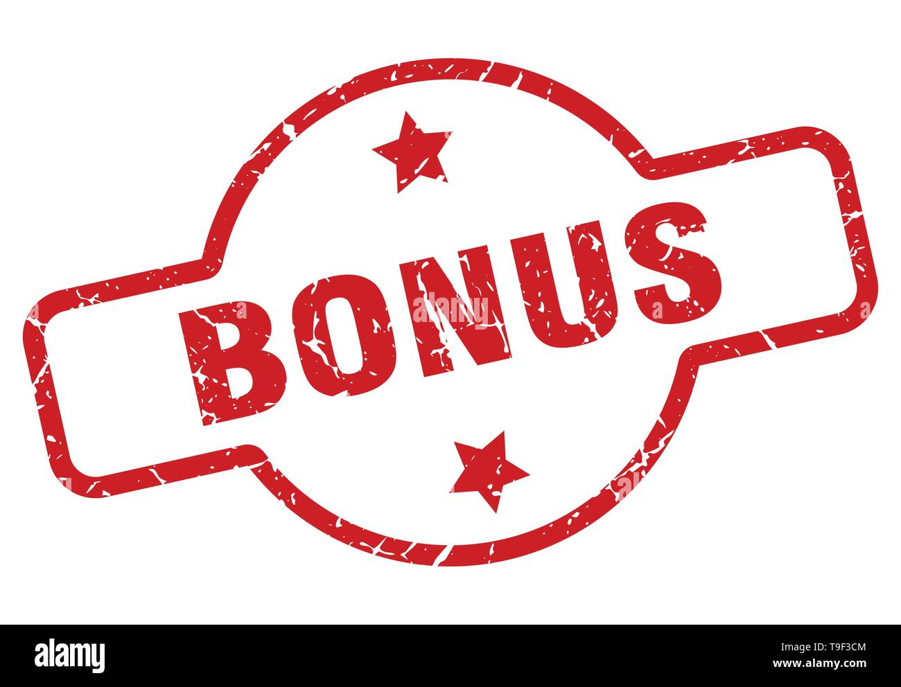 bonus stamp isolated on white Stock Vector Image & Art - Alamy