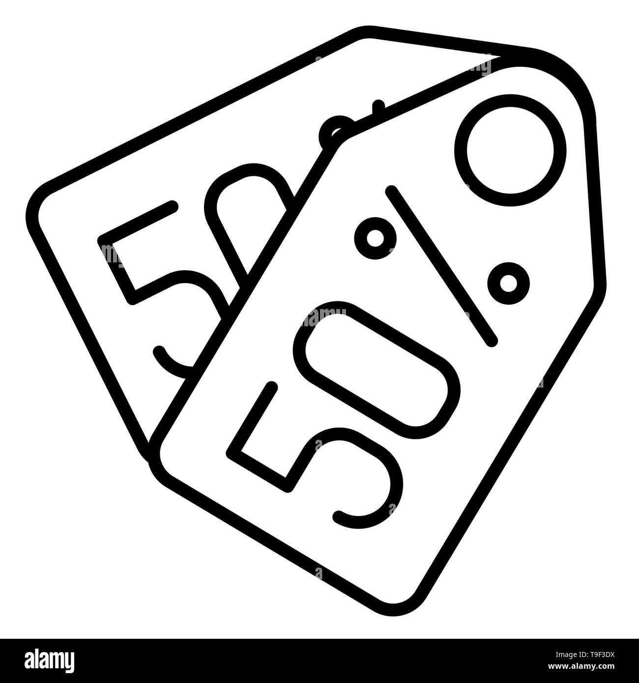 Price Icon, Vector Illustration, Business Outline Stock Photo - Alamy