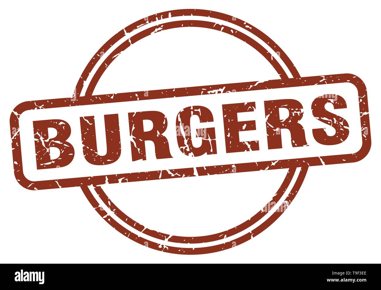 burgers stamp isolated on white Stock Vector Image & Art - Alamy