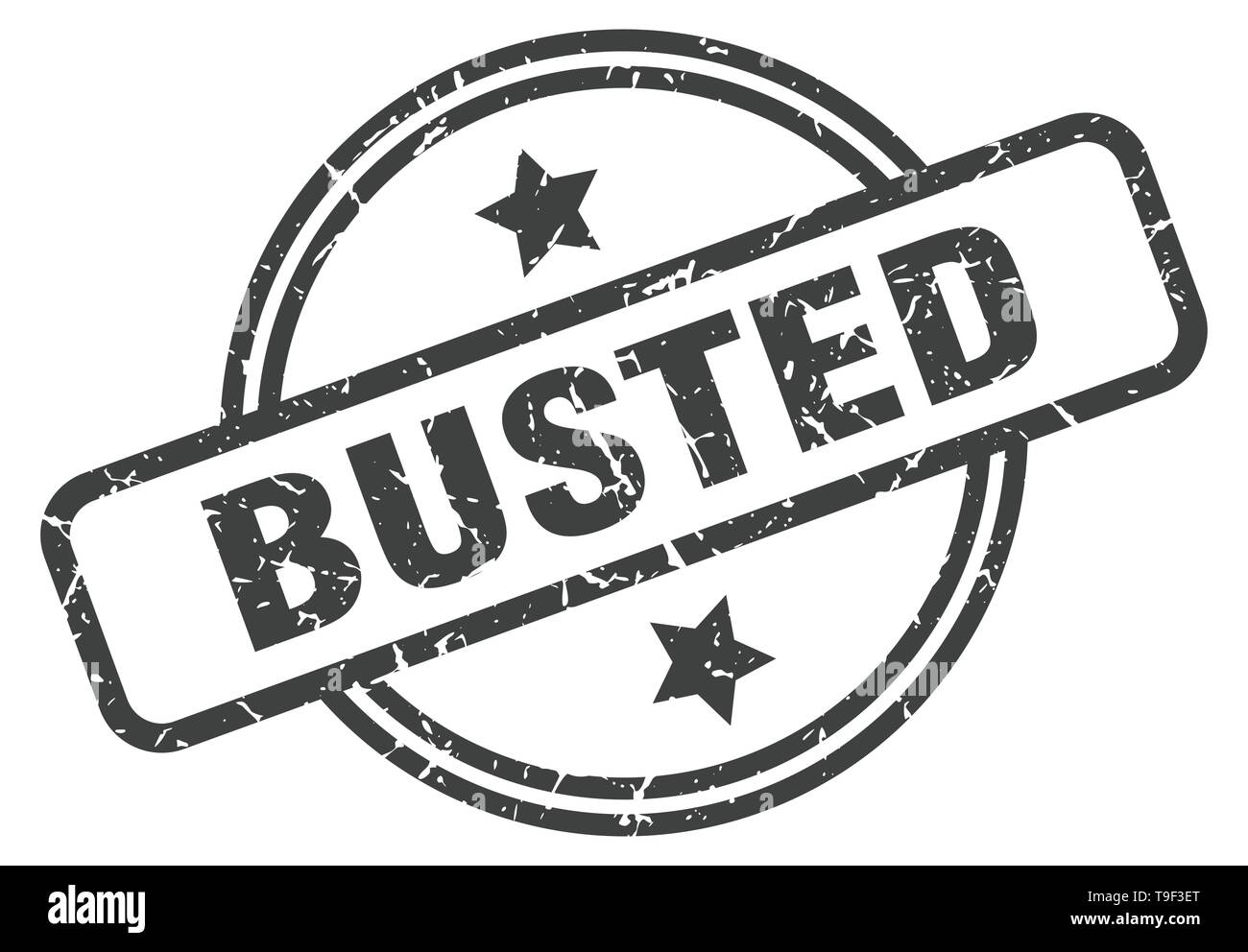 busted stamp isolated on white Stock Vector Image & Art - Alamy