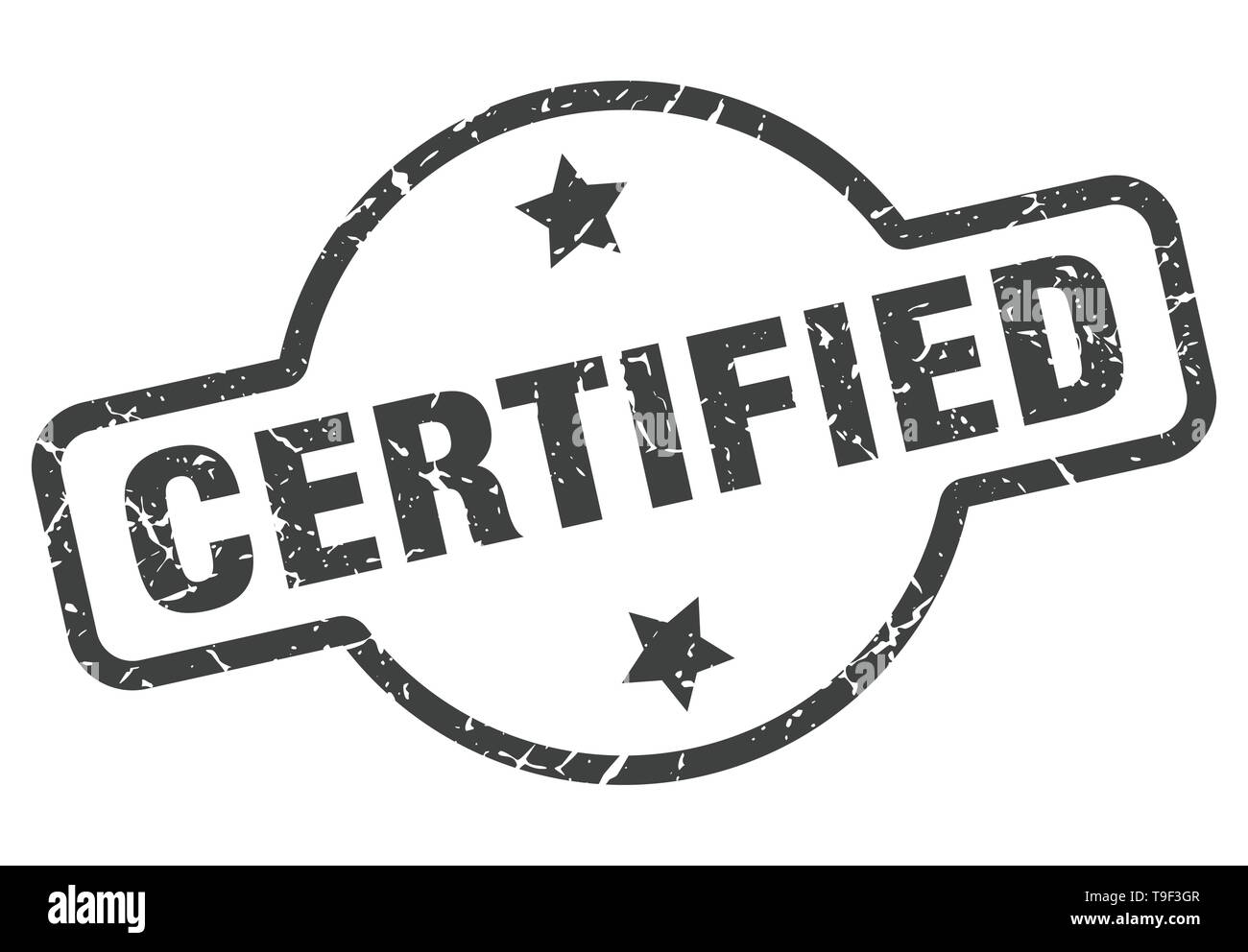 certified vintage round isolated stamp Stock Vector Image & Art - Alamy
