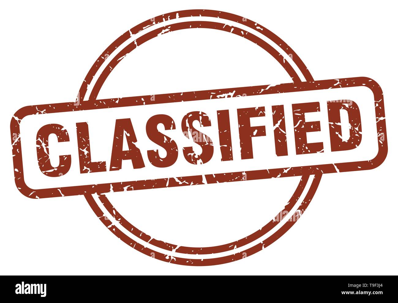 classified stamp isolated on white Stock Vector Image & Art - Alamy