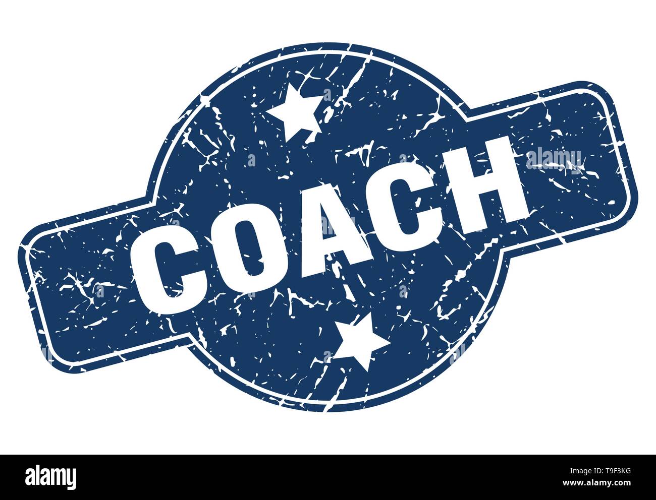 coach vintage round isolated stamp Stock Vector Image & Art - Alamy