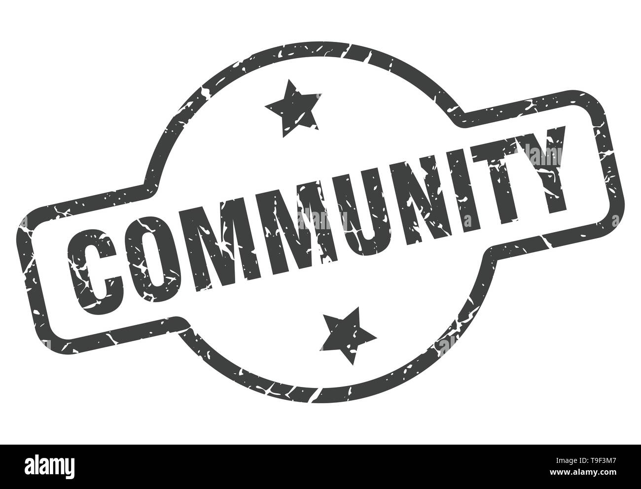 community vintage round isolated stamp Stock Vector Image & Art - Alamy