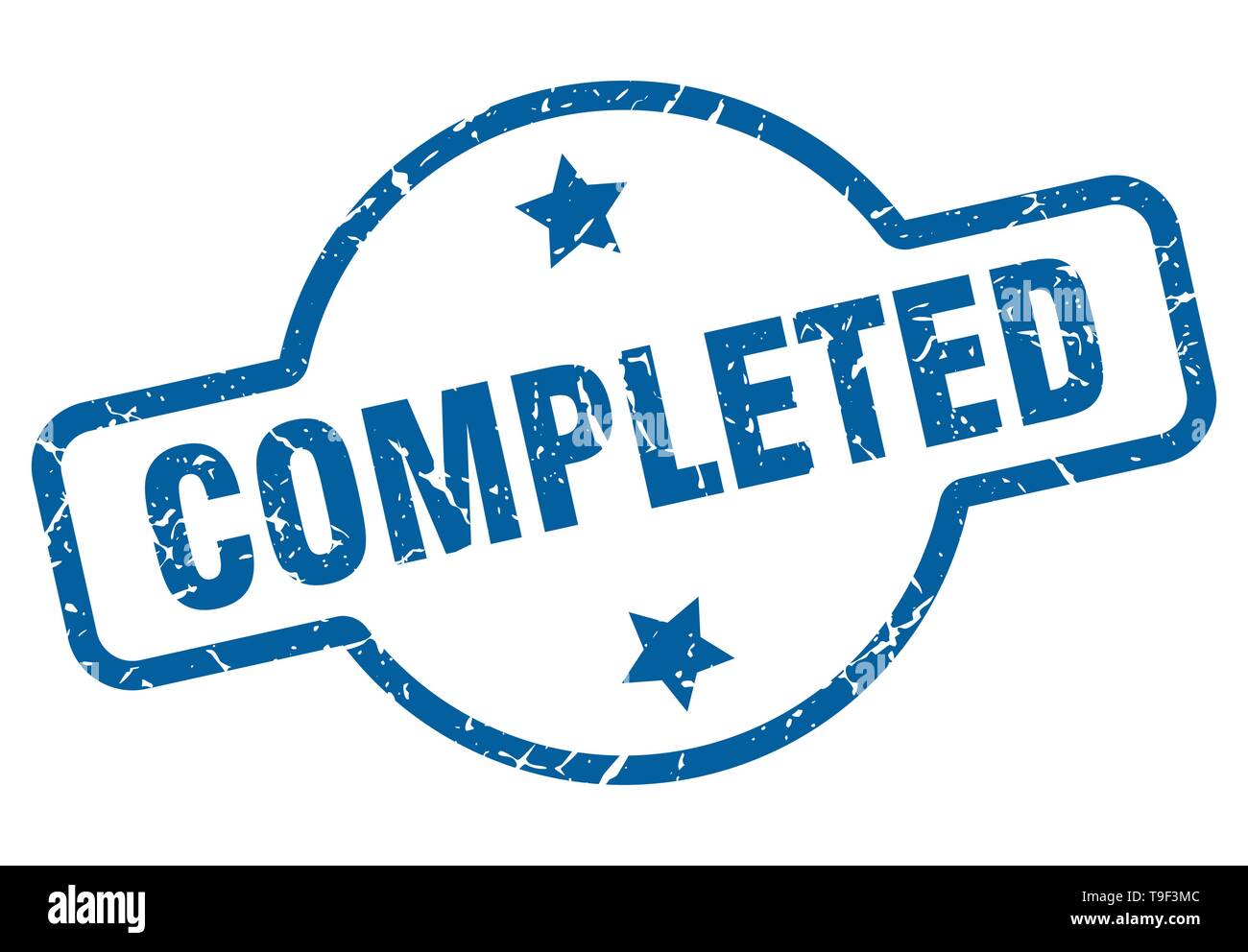 completed vintage stamp. completed sign Stock Vector Image & Art - Alamy