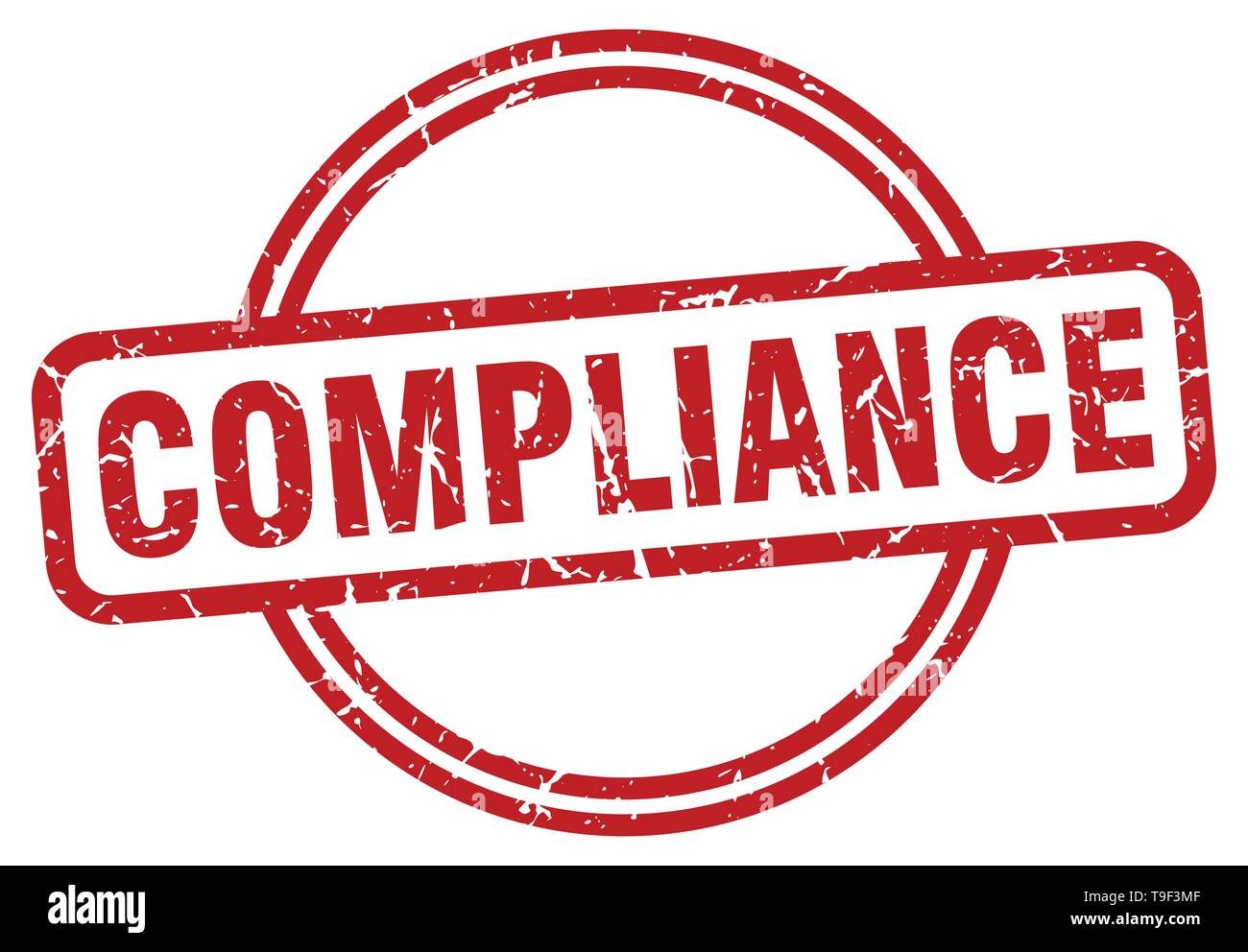 compliance round vintage grunge stamp Stock Vector Image & Art - Alamy