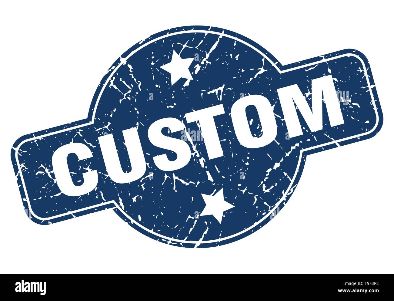 custom vintage round isolated stamp Stock Vector Image & Art - Alamy