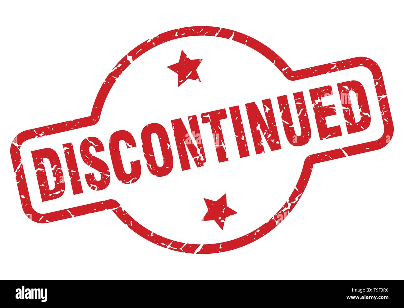 discontinued stamp isolated on white Stock Vector Image & Art - Alamy