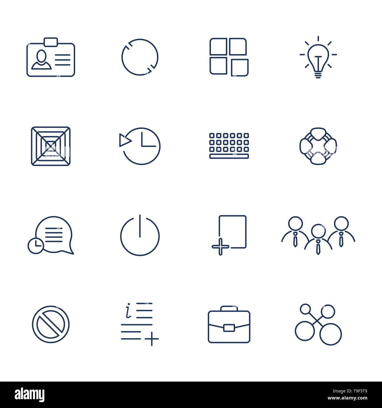 Outline vector icons for web and mobile Stock Vector Image & Art - Alamy
