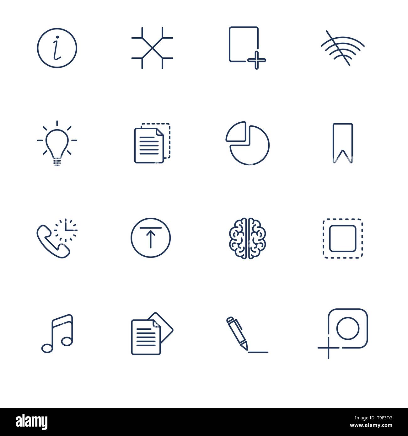 Piece of paper with pen Stock Vector Images - Alamy