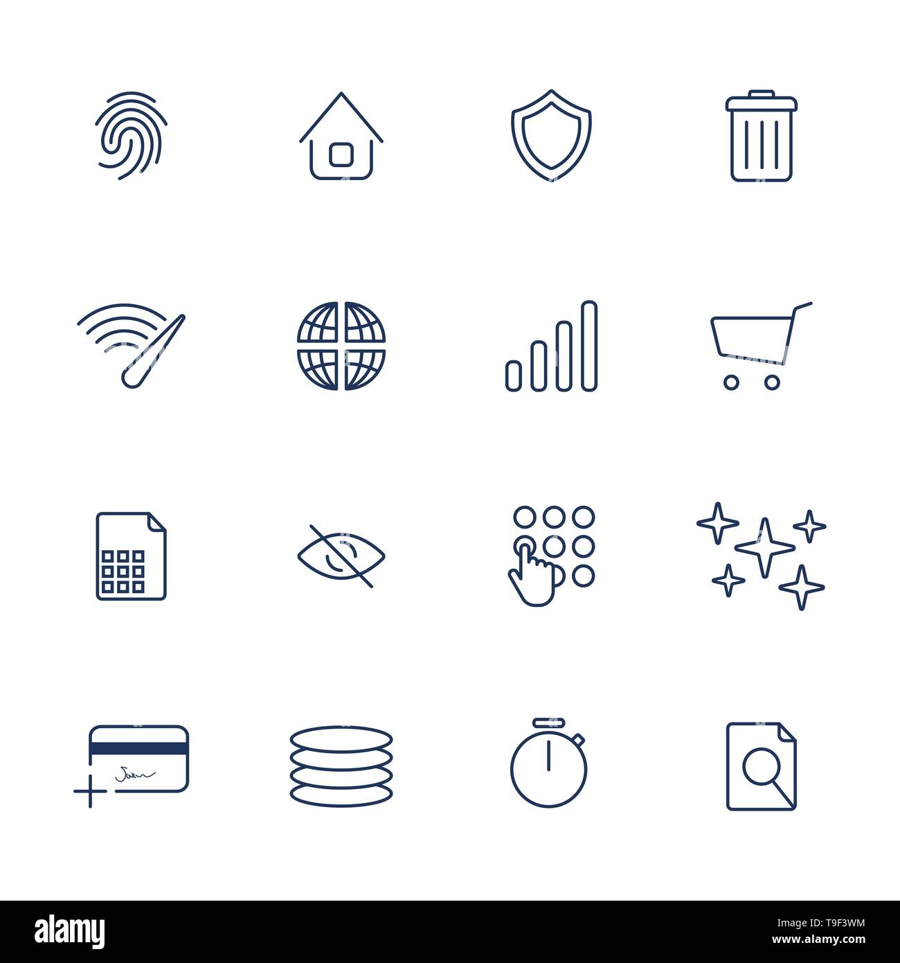 Internet icons hi-res stock photography and images - Alamy