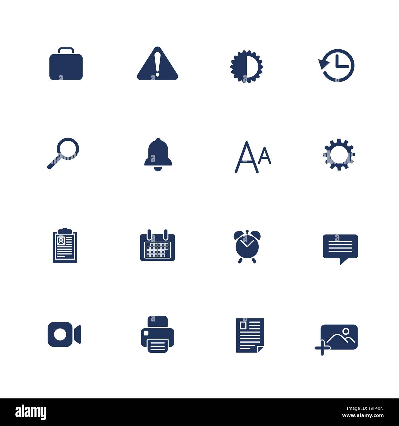 Different icons for mobile apps, sites, programs. IT icons Stock Vector ...