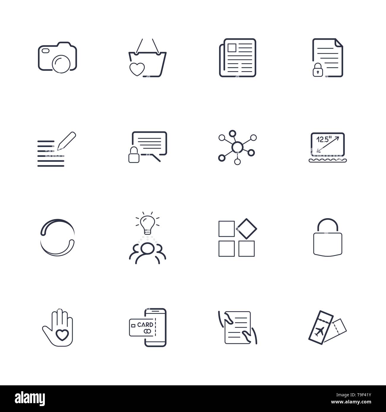 Contract icons hi-res stock photography and images - Alamy
