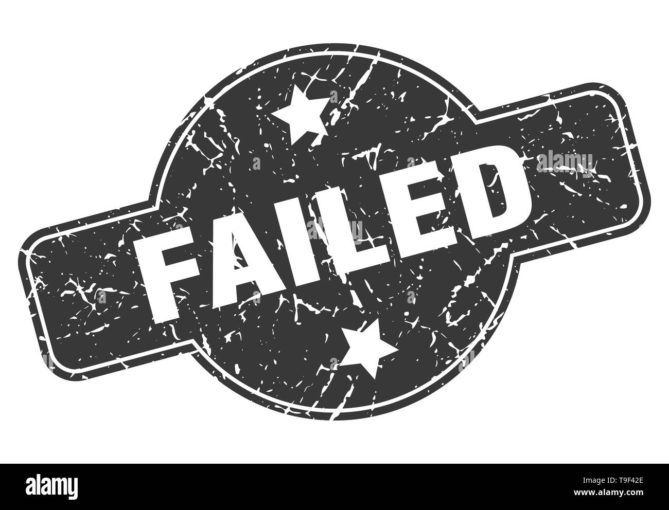 failed round grunge isolated stamp Stock Vector Image & Art - Alamy