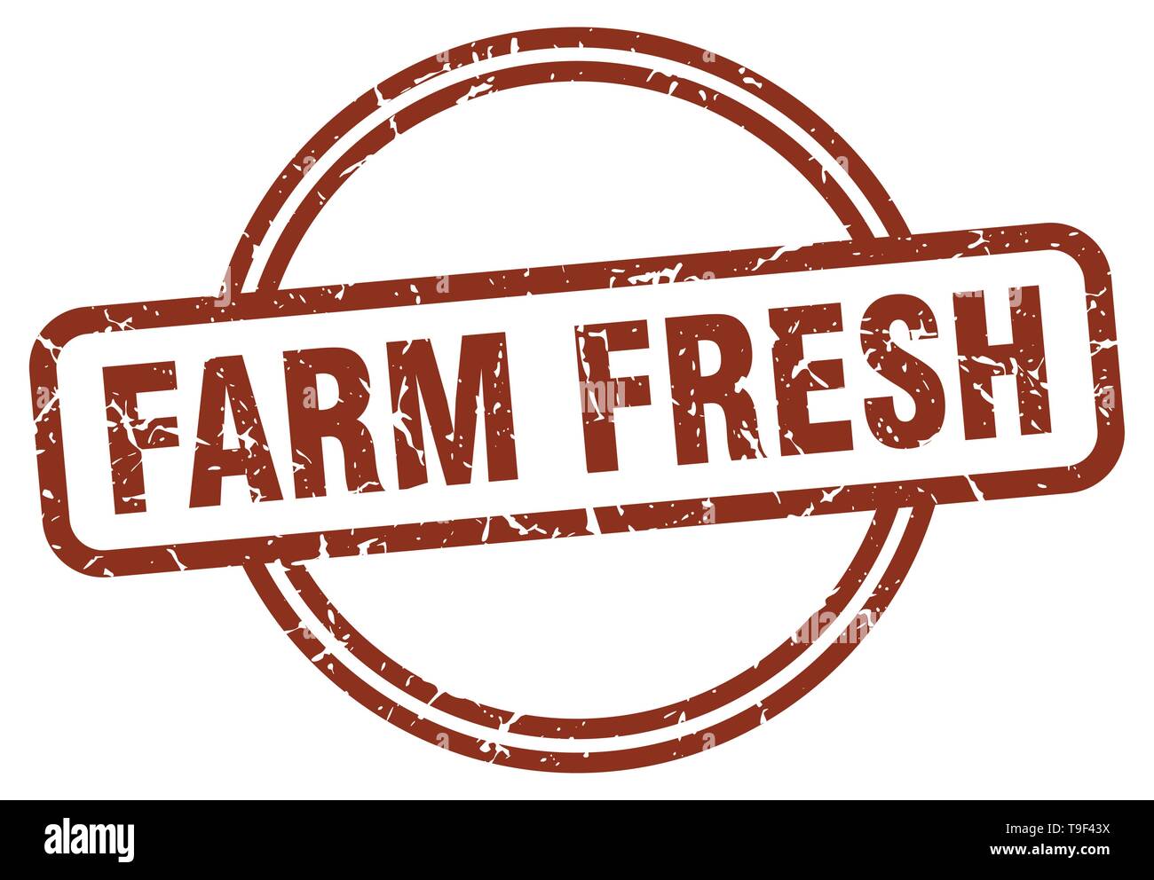 farm fresh stamp isolated on white Stock Vector Image & Art - Alamy