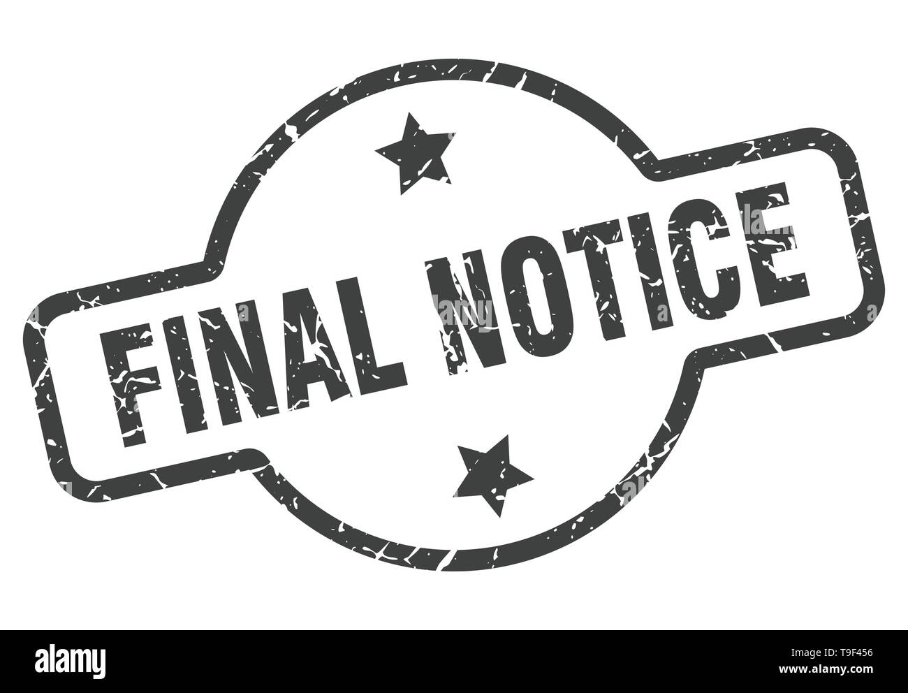 Final notice banner template hi-res stock photography and images - Alamy