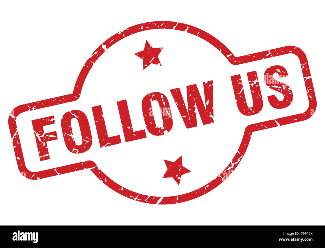 Follow us stamp Stock Vector Images - Alamy