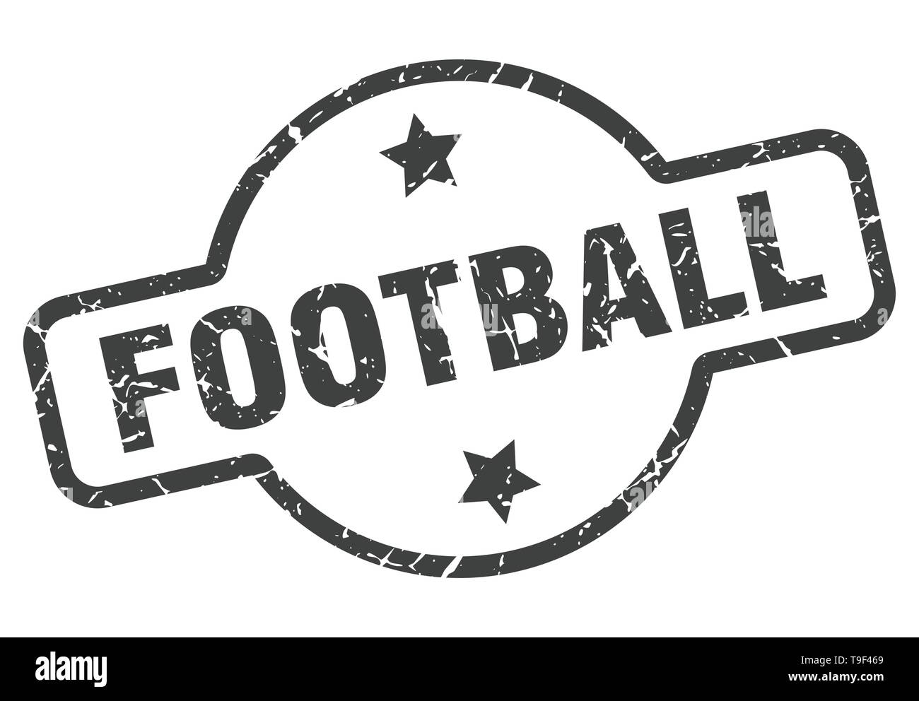 football vintage round isolated stamp Stock Vector Image & Art - Alamy
