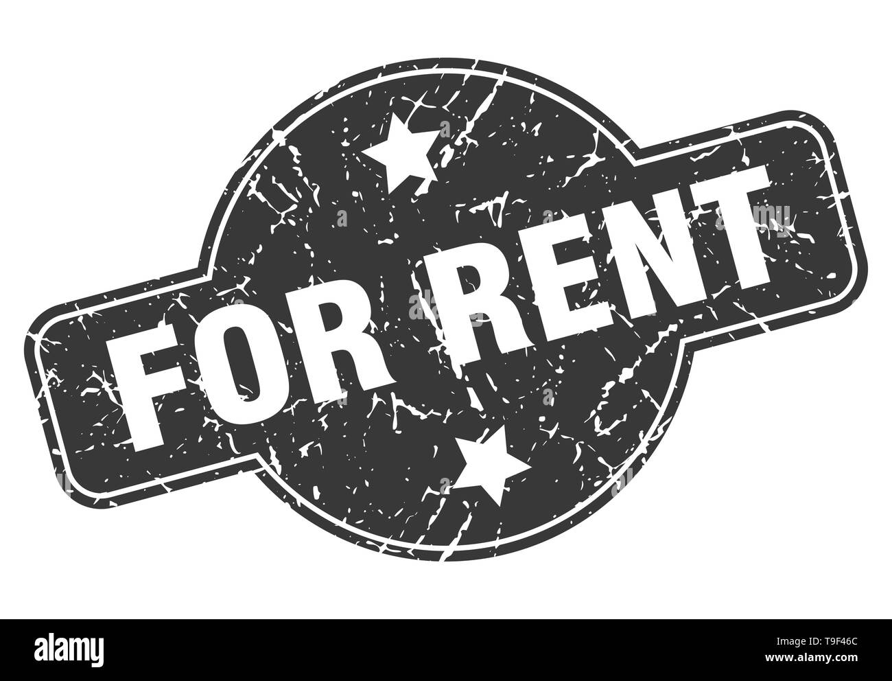 For rent seal Black and White Stock Photos & Images - Alamy