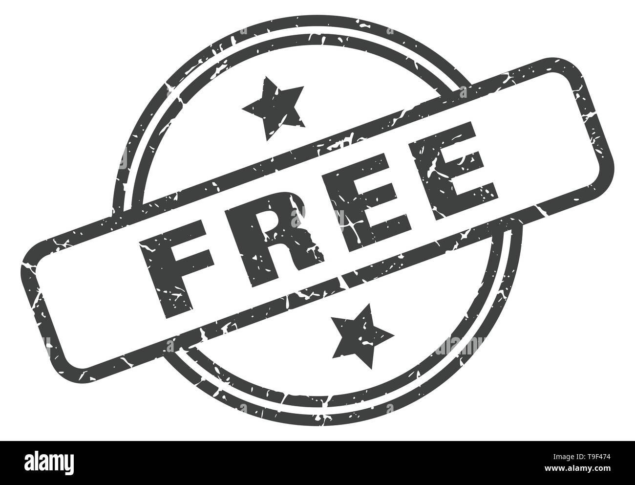 free stamp isolated on white Stock Vector Image & Art - Alamy