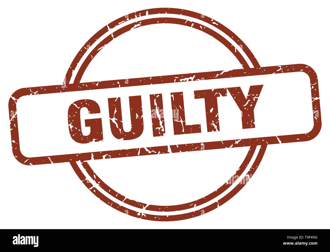 guilty stamp isolated on white Stock Vector Image & Art - Alamy