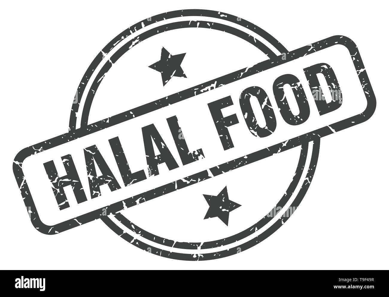 halal food stamp isolated on white Stock Vector Image & Art - Alamy