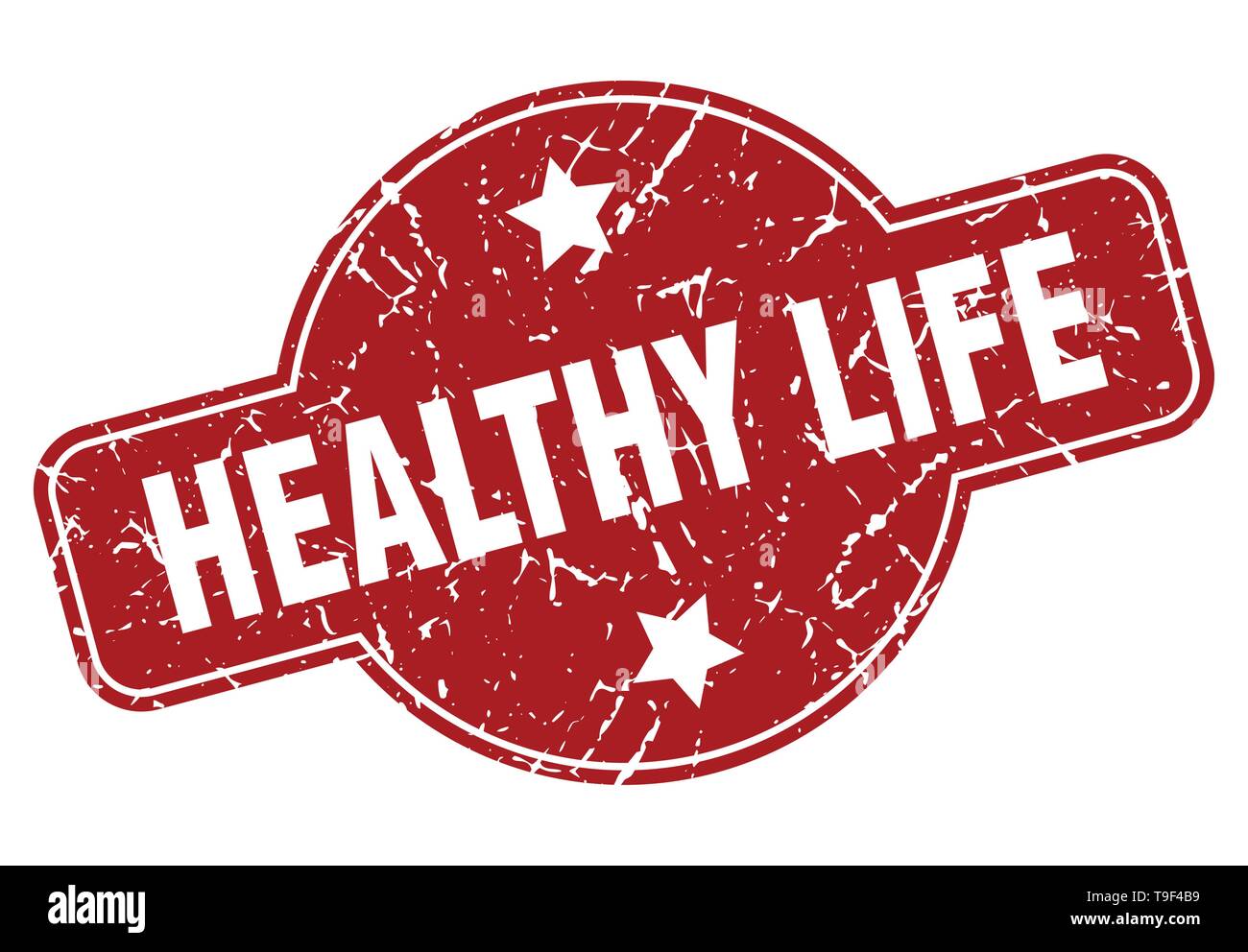 healthy life vintage stamp. healthy life sign Stock Vector Image & Art ...