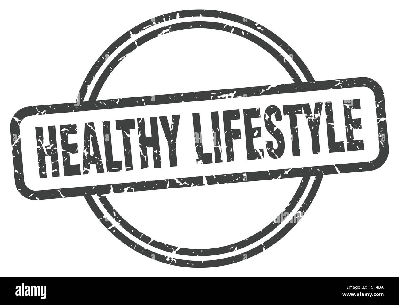 healthy lifestyle vintage stamp. healthy lifestyle sign Stock Vector ...