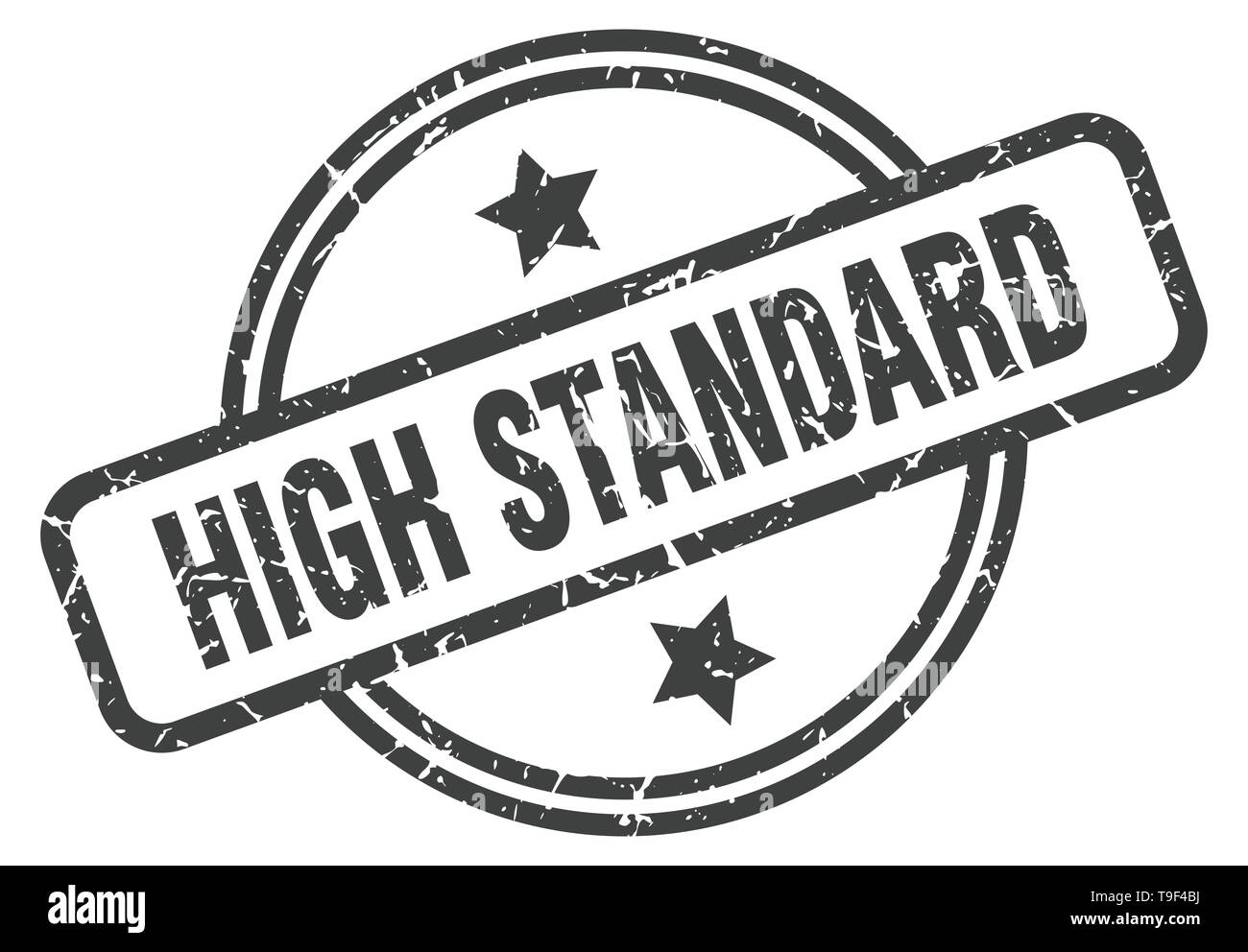 high standard stamp isolated on white Stock Vector Image & Art - Alamy