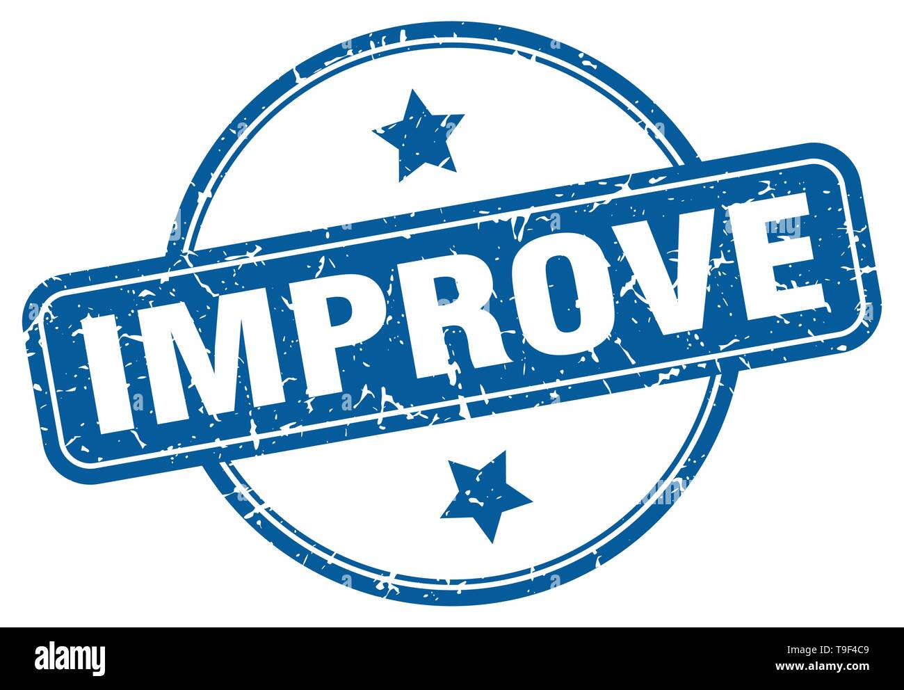 improve round grunge isolated stamp Stock Vector Image & Art - Alamy