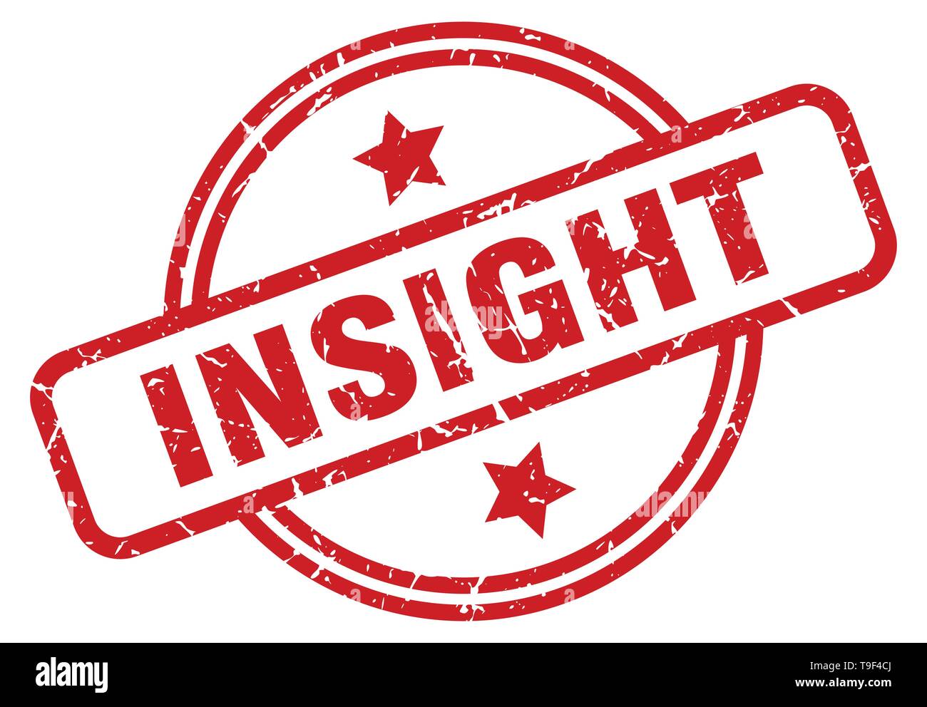 insight round grunge isolated stamp Stock Vector Image & Art - Alamy